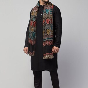 Pashminan Men Paisely Woven Design Shawl Pashmina Shawls Luxury Wedding ...