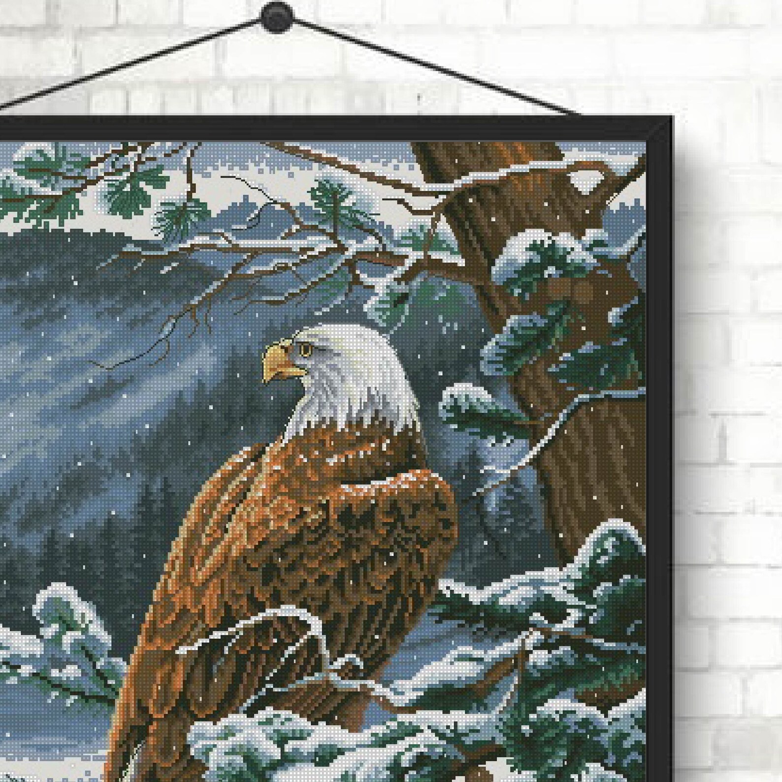 Winter Eagle Cross Stitch Pattern Bird Cross Stitch Pattern PDF Pattern ...
