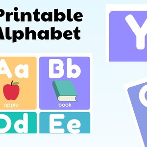 Printable Alphabet for Kids, Learn Alphabet, Flashcards, Homeschool ...
