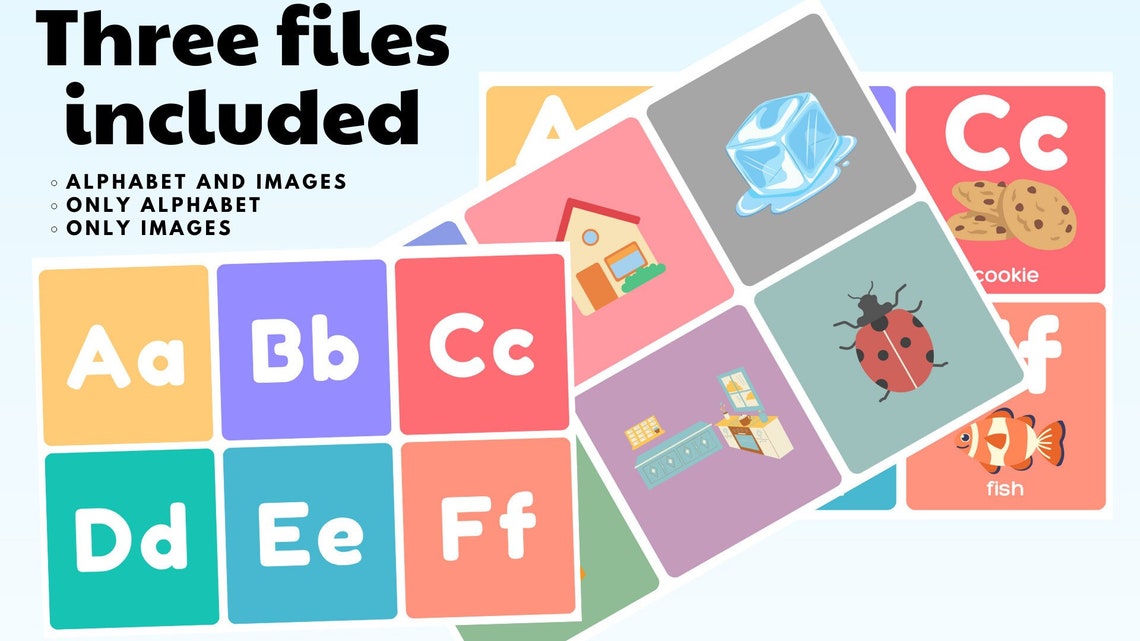 Printable Alphabet for Kids, Learn Alphabet, Flashcards, Homeschool ...