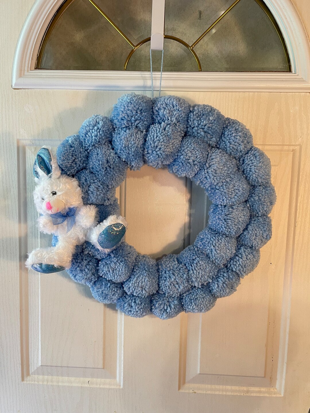 Super Cute Blue Bunny Wreath ,wonderful for a Babies Room - Etsy