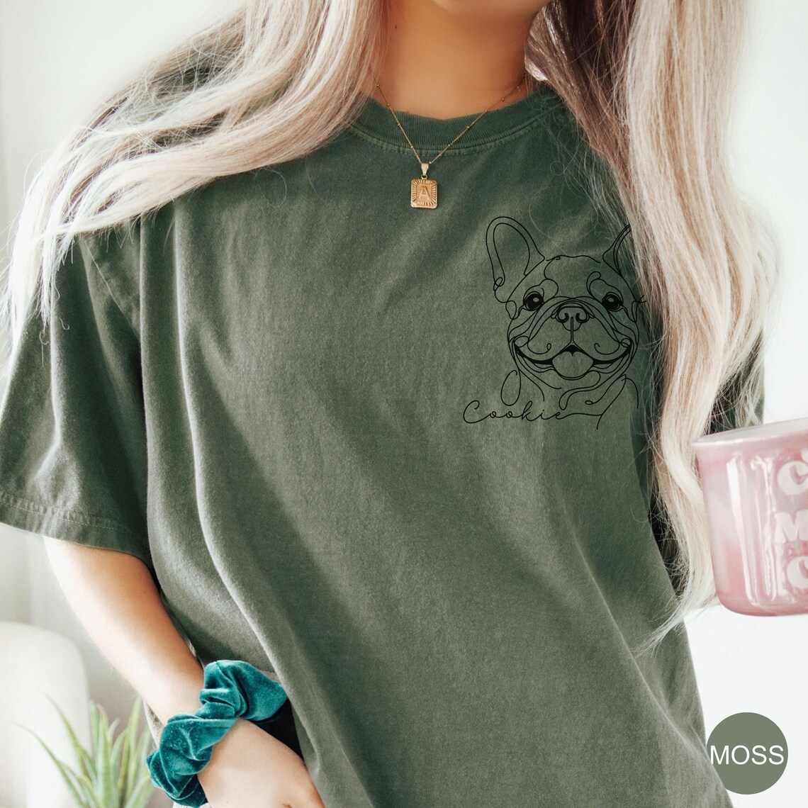 Custom French Bulldog Pet Lover Gifted Shirt Custom Names Frenchies T ...