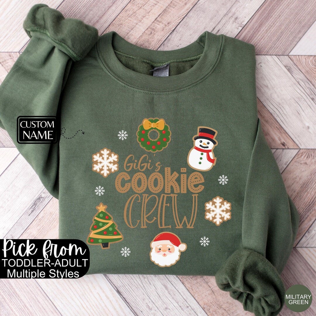 Custom Cookie Crew Sweatshirt,gigi's Cookie Crew Sweater,holiday ...