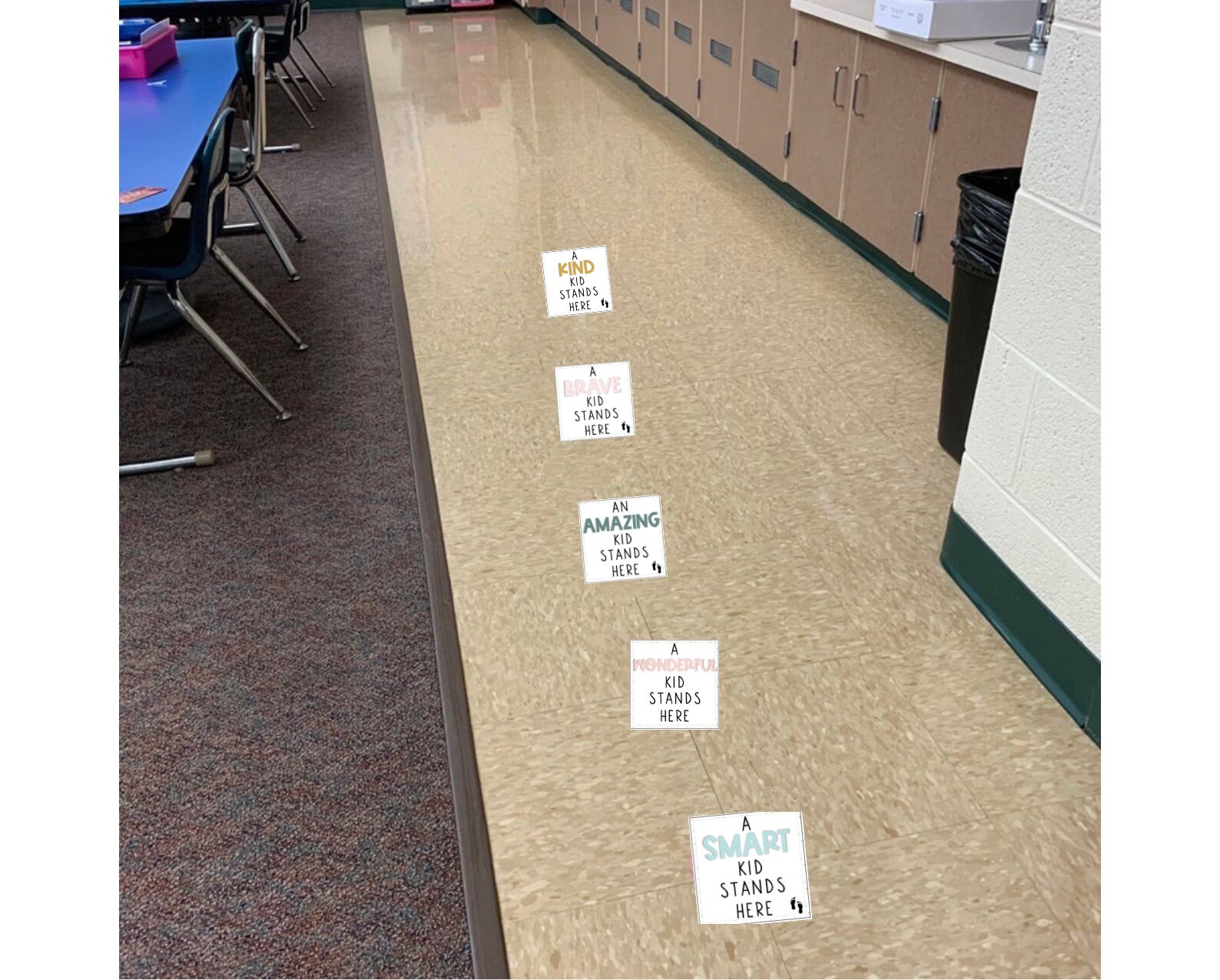 BOHO Rainbow SEL Standing Line-up Spots - Etsy