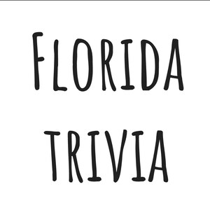 Florida Trivia Game Pack - Etsy