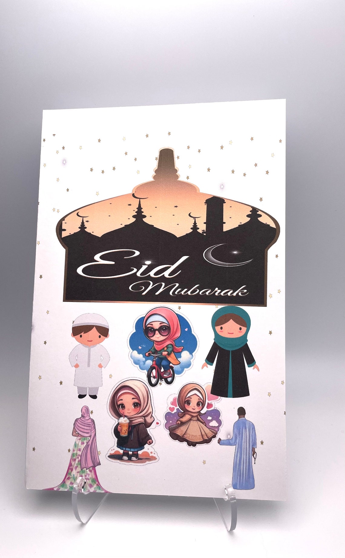 Customized Muslim Islamic Eid Greeting Cards - Etsy