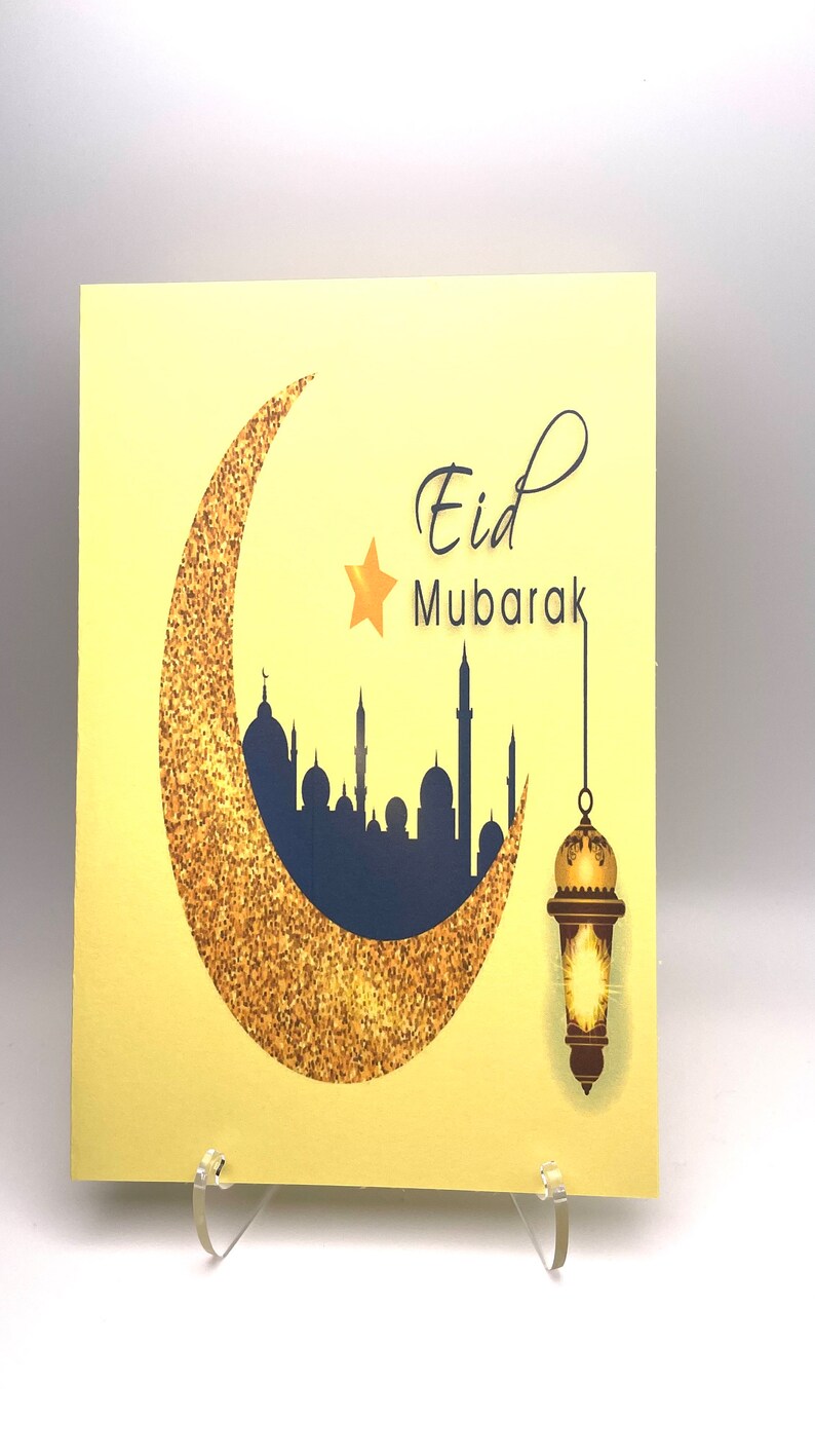 Customized Muslim Islamic Eid Greeting Cards - Etsy