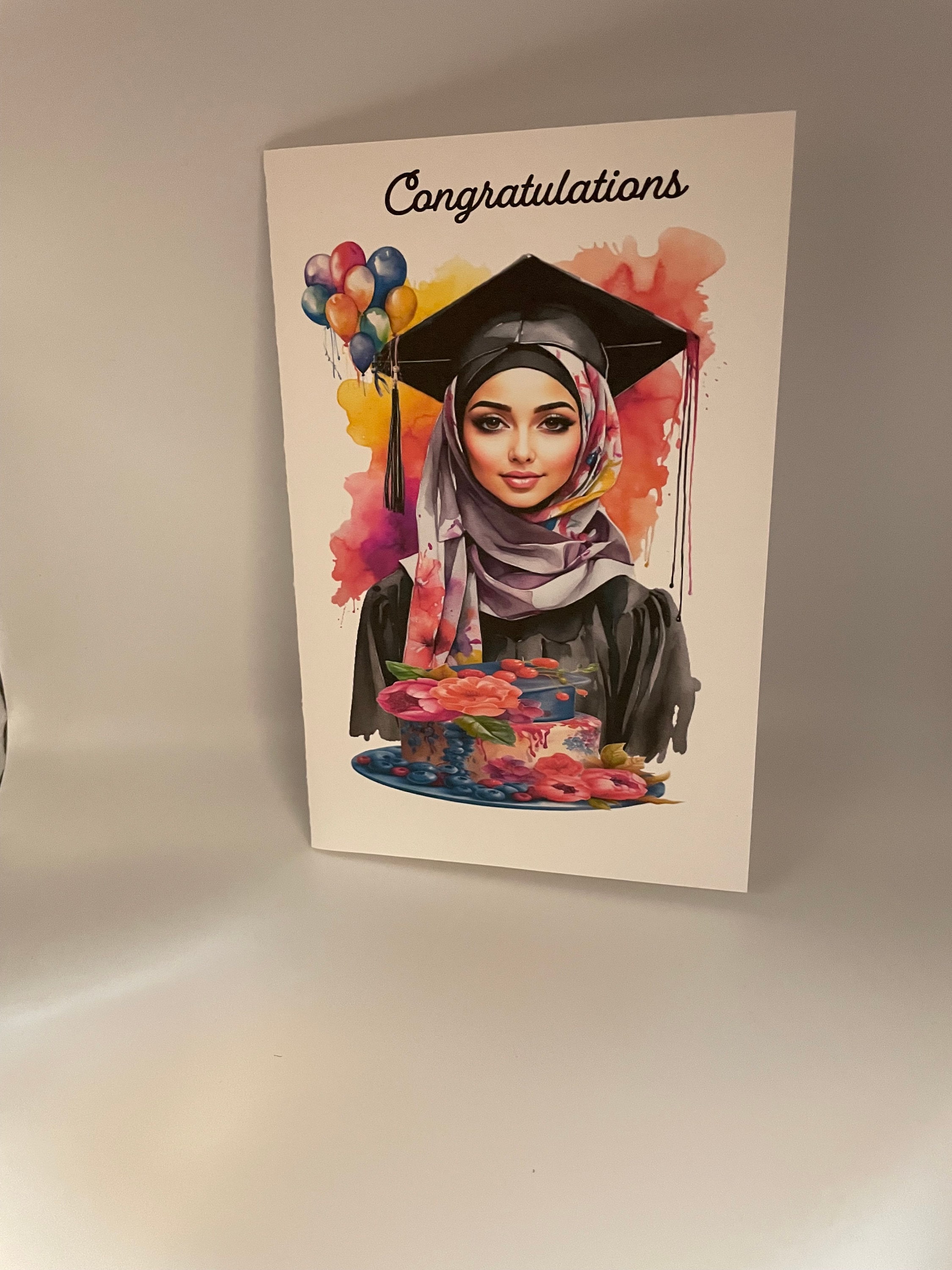 Customized Muslim, Islamic, Hijabi Graduation Greeting Cards - Etsy