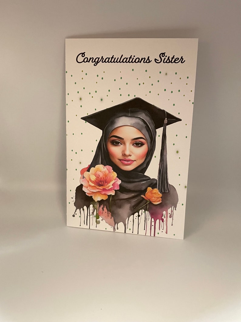 Customized Muslim, Islamic, Hijabi Graduation Greeting Cards - Etsy