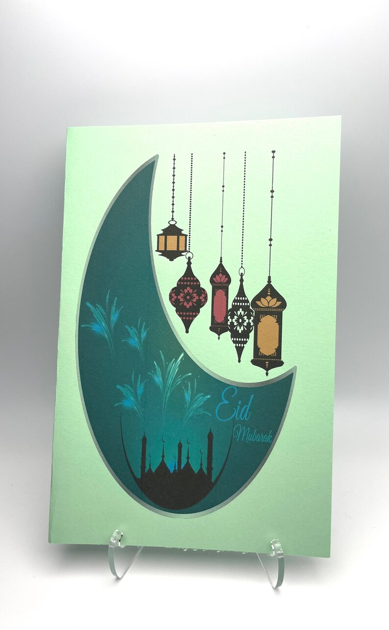 Customized Muslim Islamic Eid Greeting Cards - Etsy