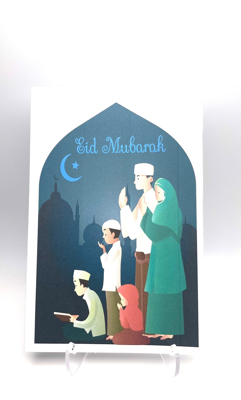 Customized Muslim Islamic Eid Greeting Cards - Etsy