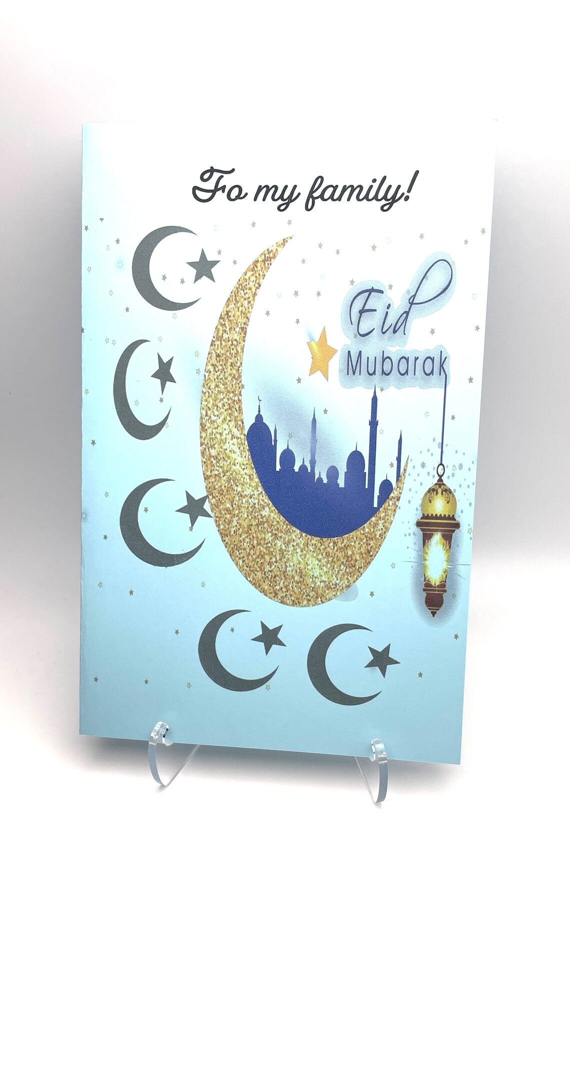 Customized Muslim Islamic Eid Greeting Cards - Etsy