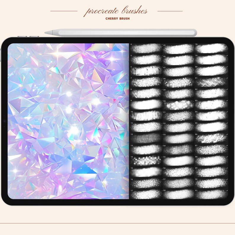 Procreate Glitter Texture Brushes. Procreate Gold Brush. Realistic Sparkly Metallic Brushes for ...