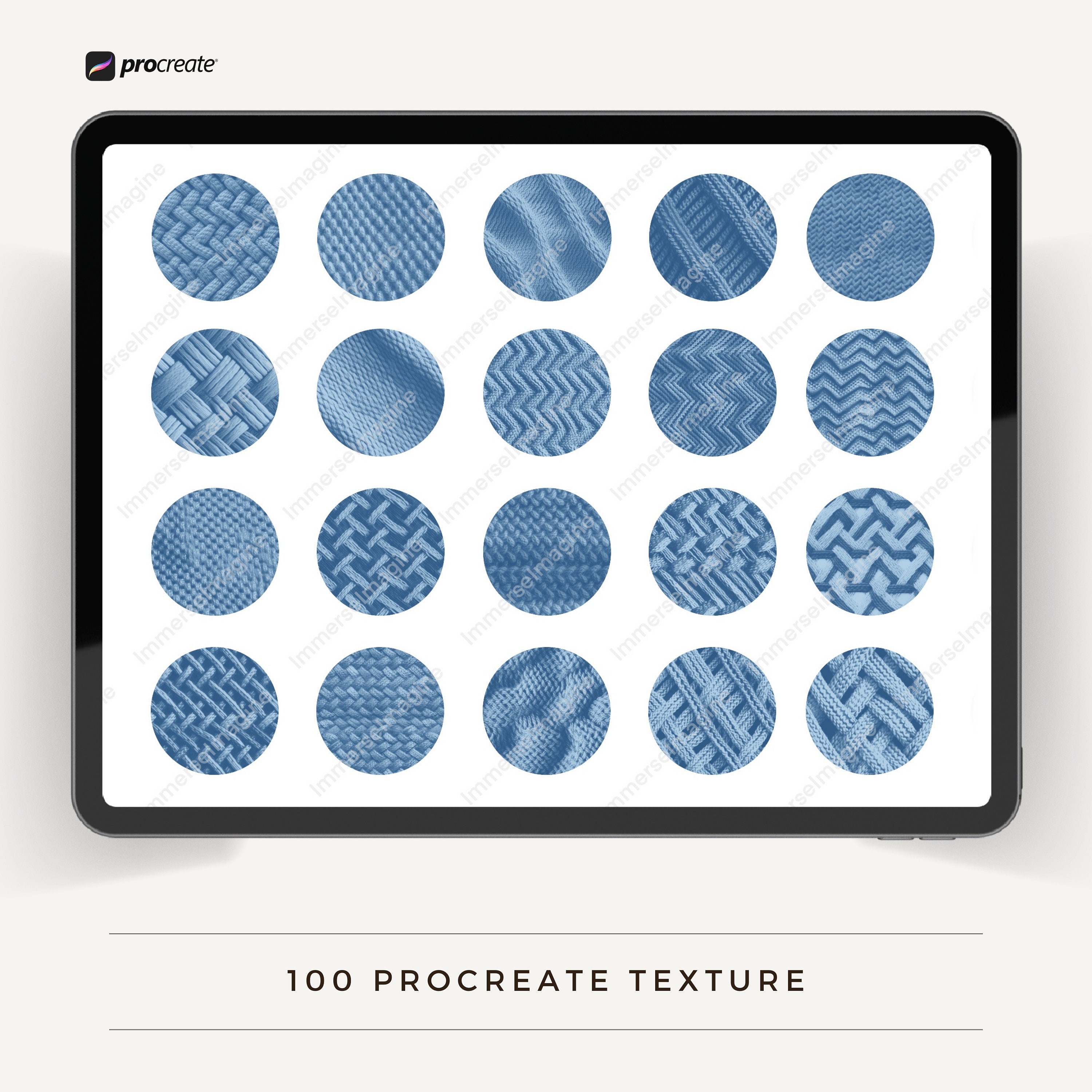 Procreate Fabric Brushes. Procreate Knitted Texture Brushes. Procreate ...