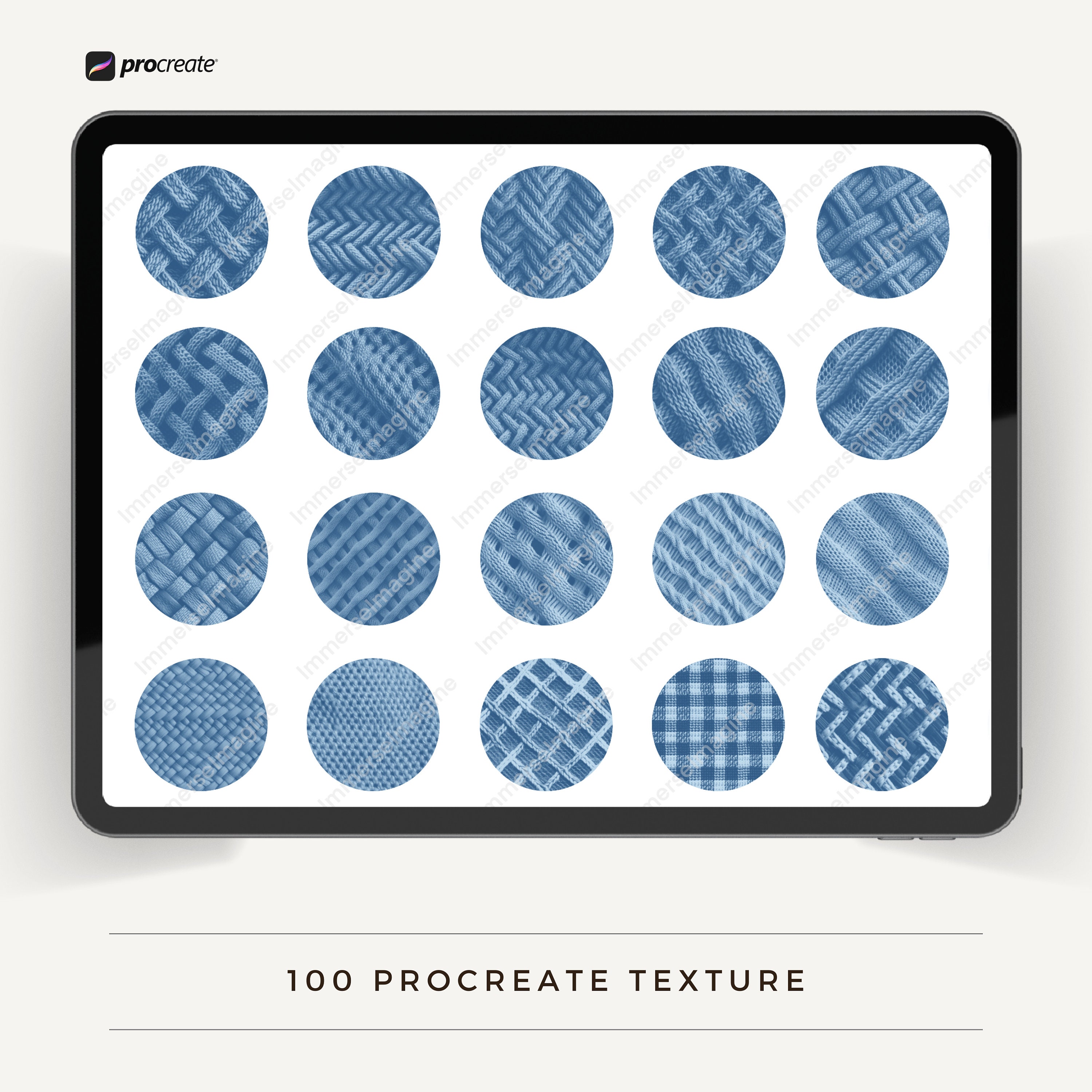 Procreate Fabric Brushes. Procreate Knitted Texture Brushes. Procreate ...