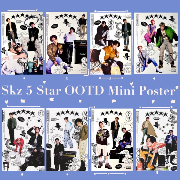 Hyunjin 5 Star Poster - Etsy UK