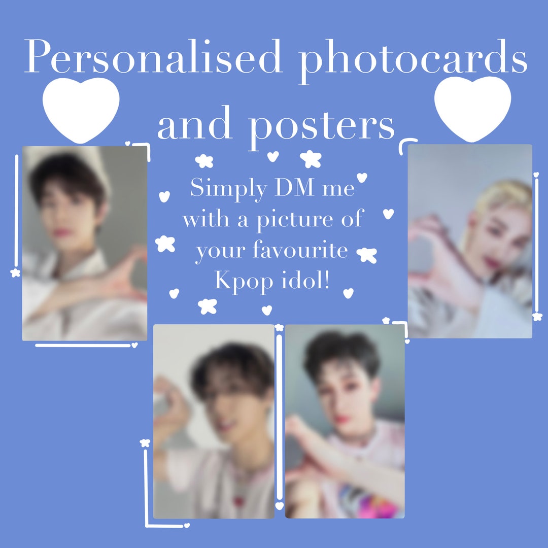 KPOP Personalised Photocards and Posters - Etsy