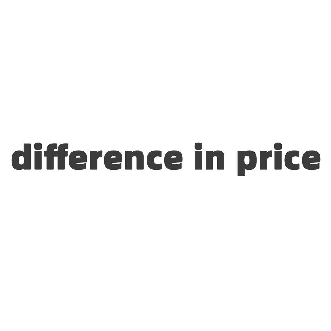 Price Difference - Etsy