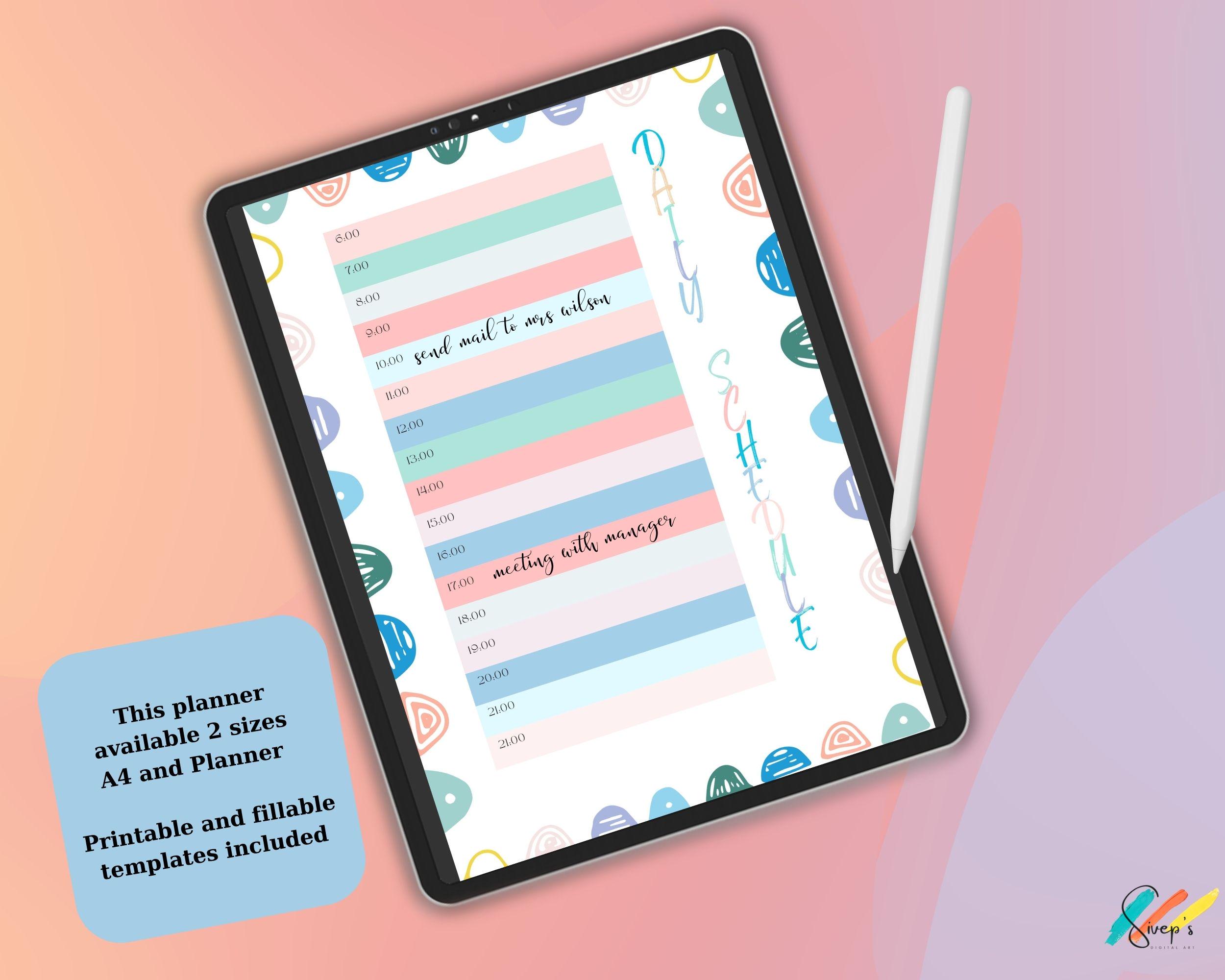 Undated Digital & Printable Weekly Planner and 2025 Calendar - Etsy