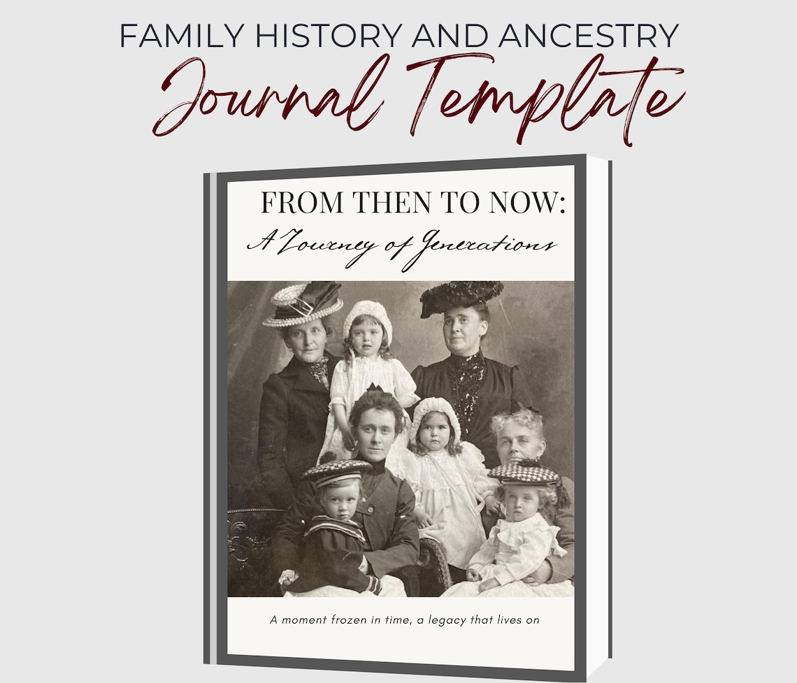 50 Pages Ancestry Journal Template | Family History Template ...