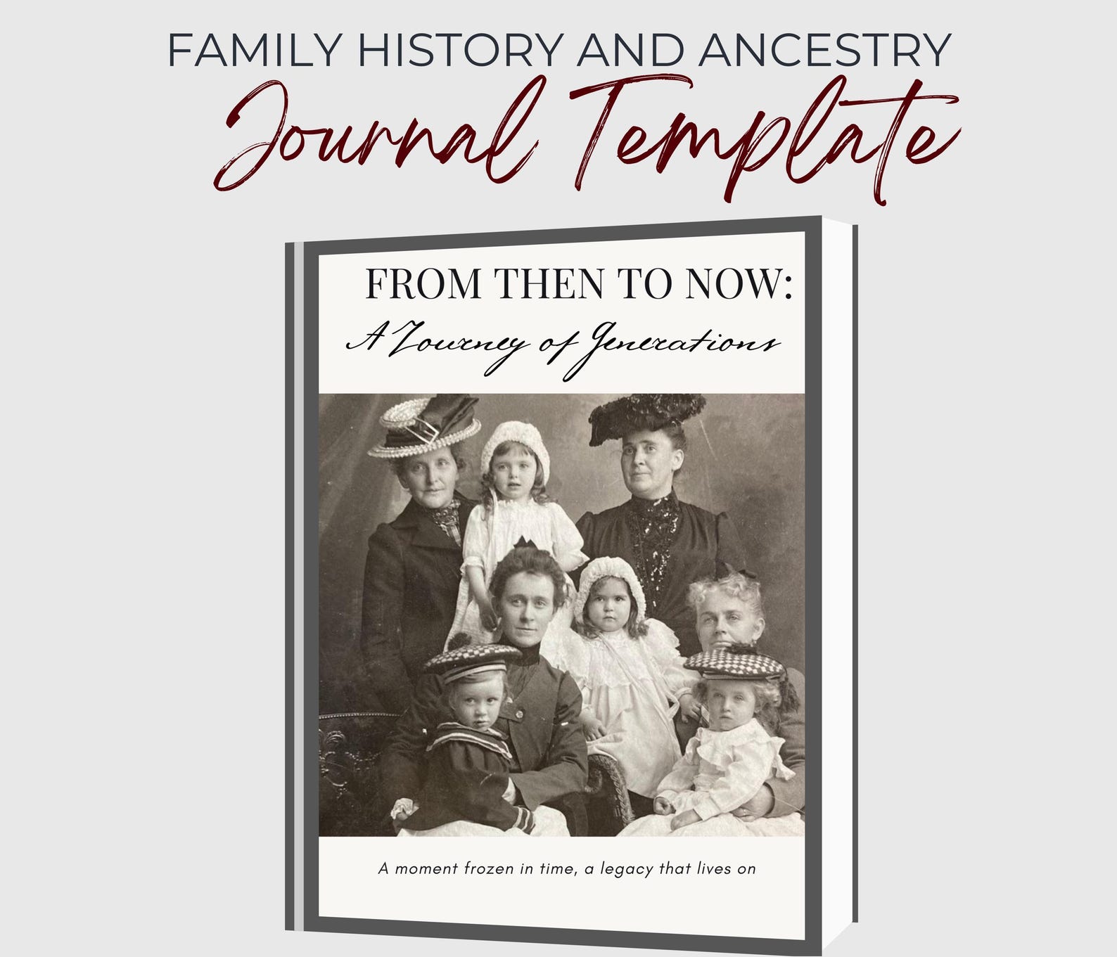 50 Pages Ancestry Journal Template | Family History Template ...