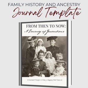 50 Pages Ancestry Journal Template | Family History Template ...
