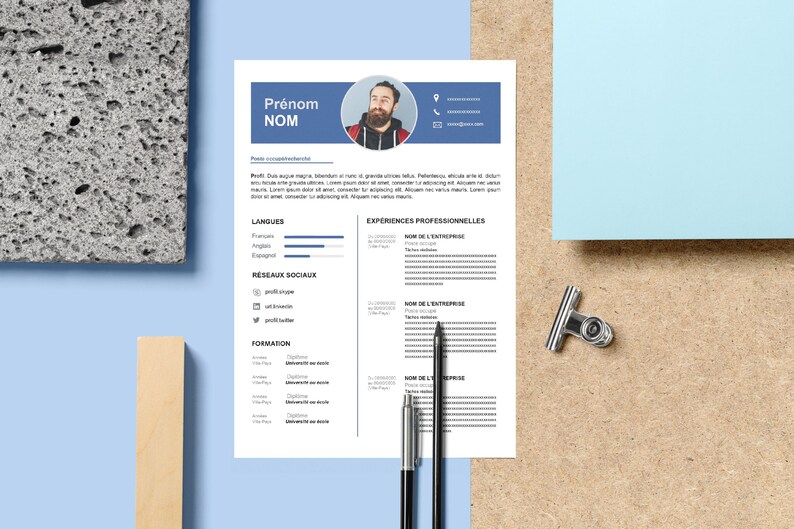 Word CV TEMPLATE. Professional CV Template. Free CV Template. CV ...