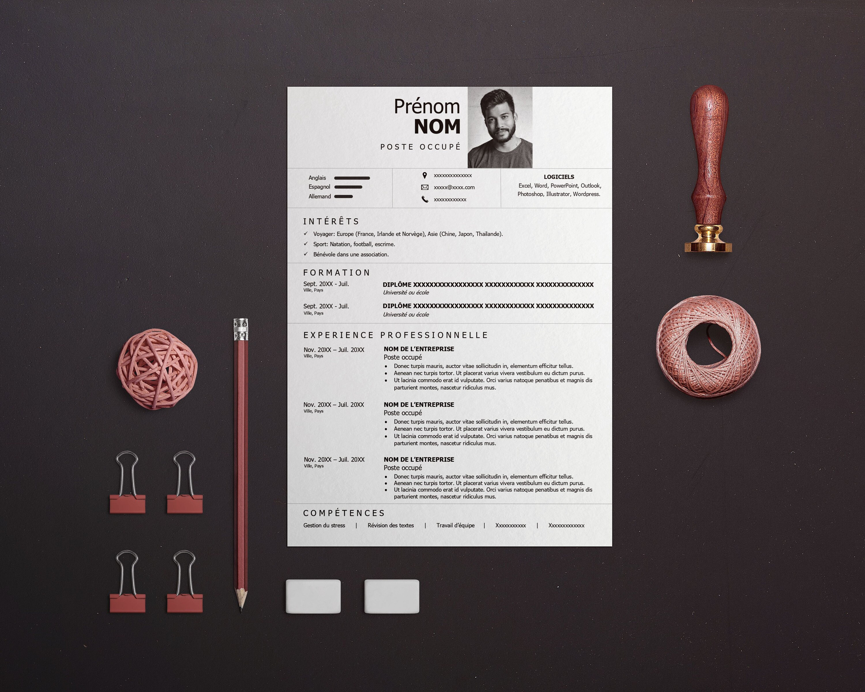 Word CV TEMPLATE. Professional CV Template. Free CV Template. - Etsy