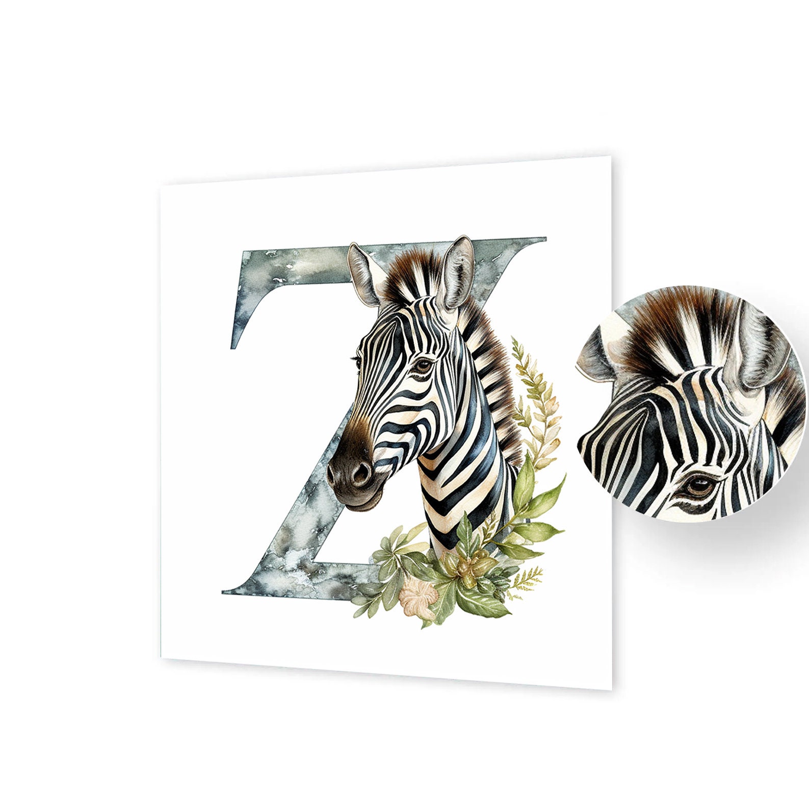 Z is for Zebra Classic Poster - Etsy