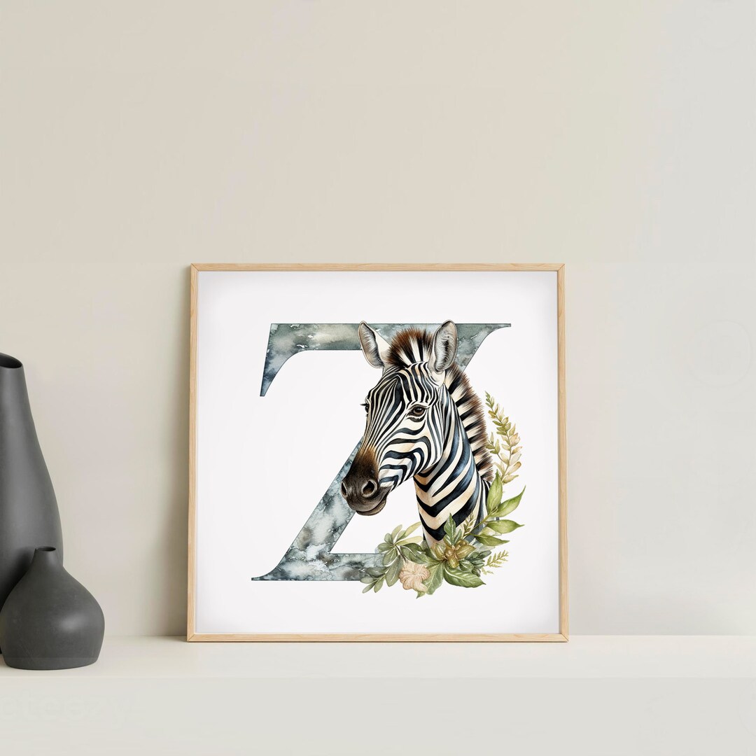 Z is for Zebra - Classic Poster - Etsy