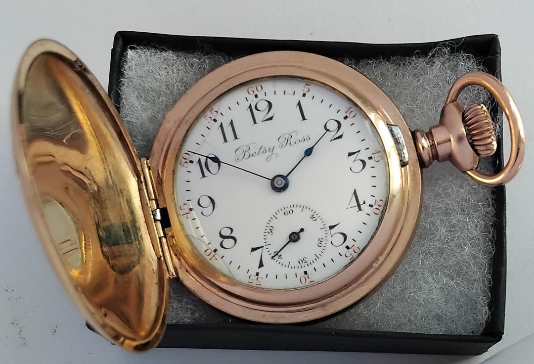 Made in USA Betsy Ross Wind up Pocket Ladies Watch Very Rare - Etsy