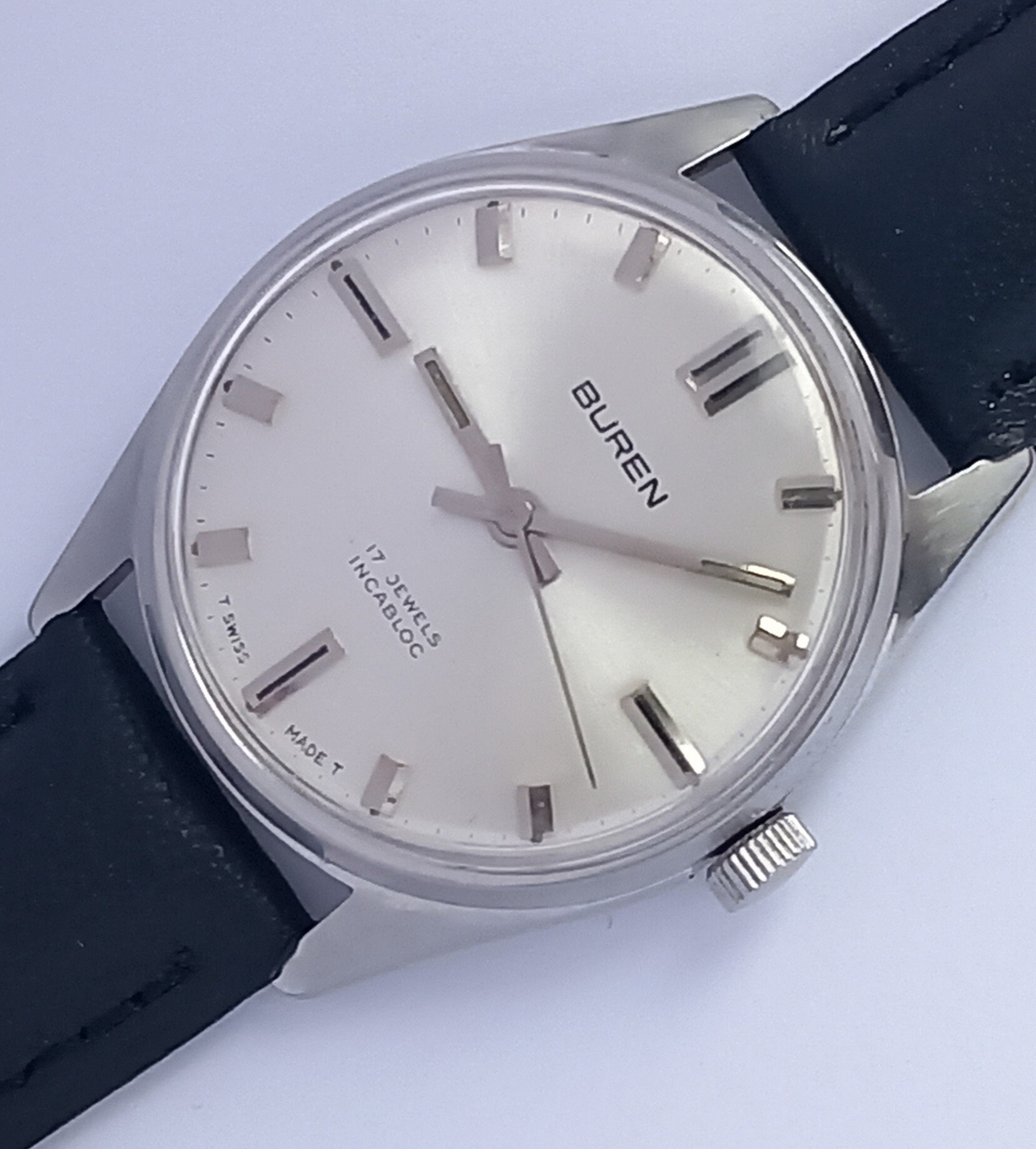 17 Jewels Swiss Made Buren Men's Wrist Vintage Watch - Etsy