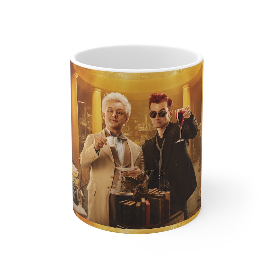 Good Omens Inspired Aziraphale and Crowley Mug - Etsy UK