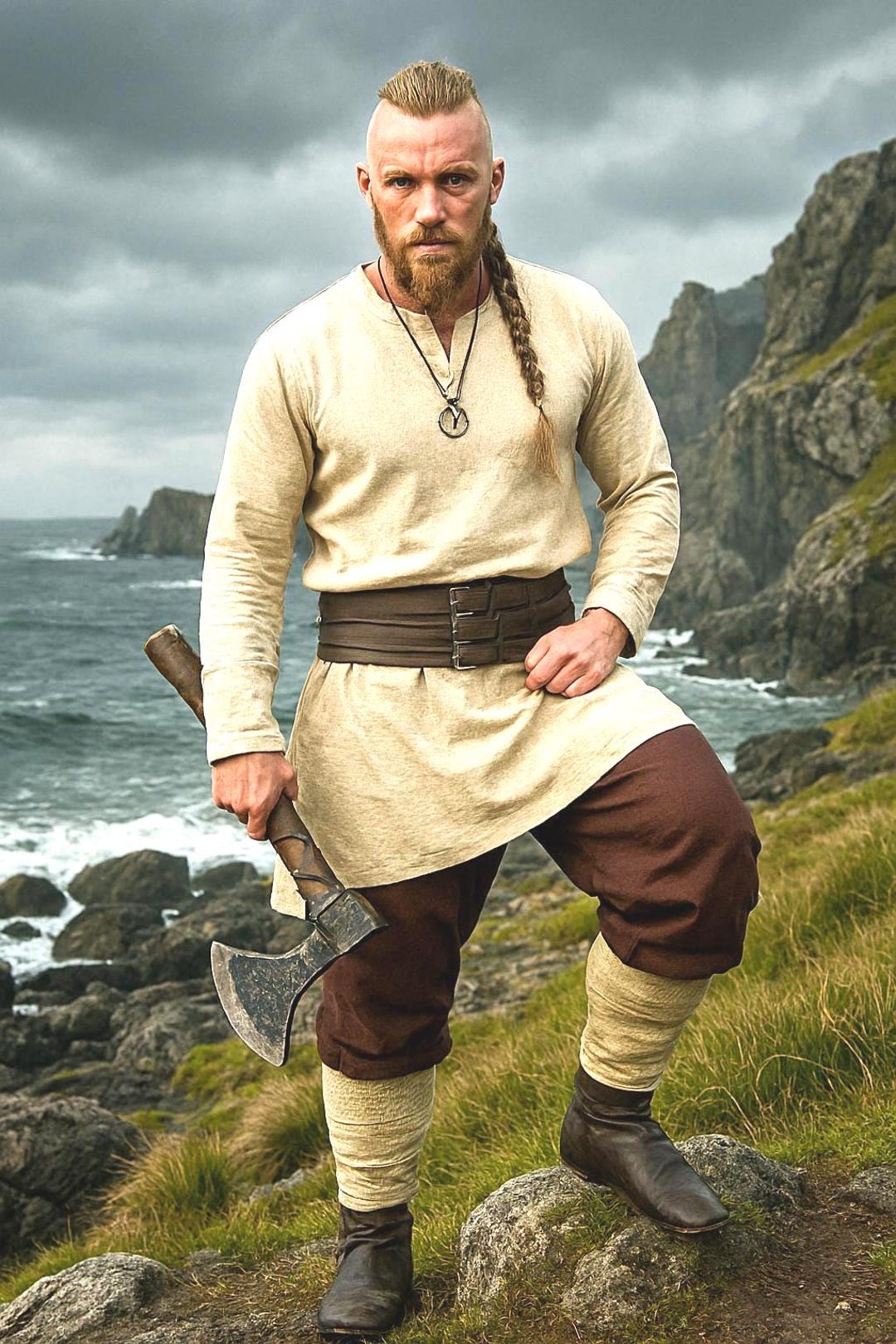 Viking Linen Tunic for Men – Early Medieval Tunic Made of 100% Linen ...