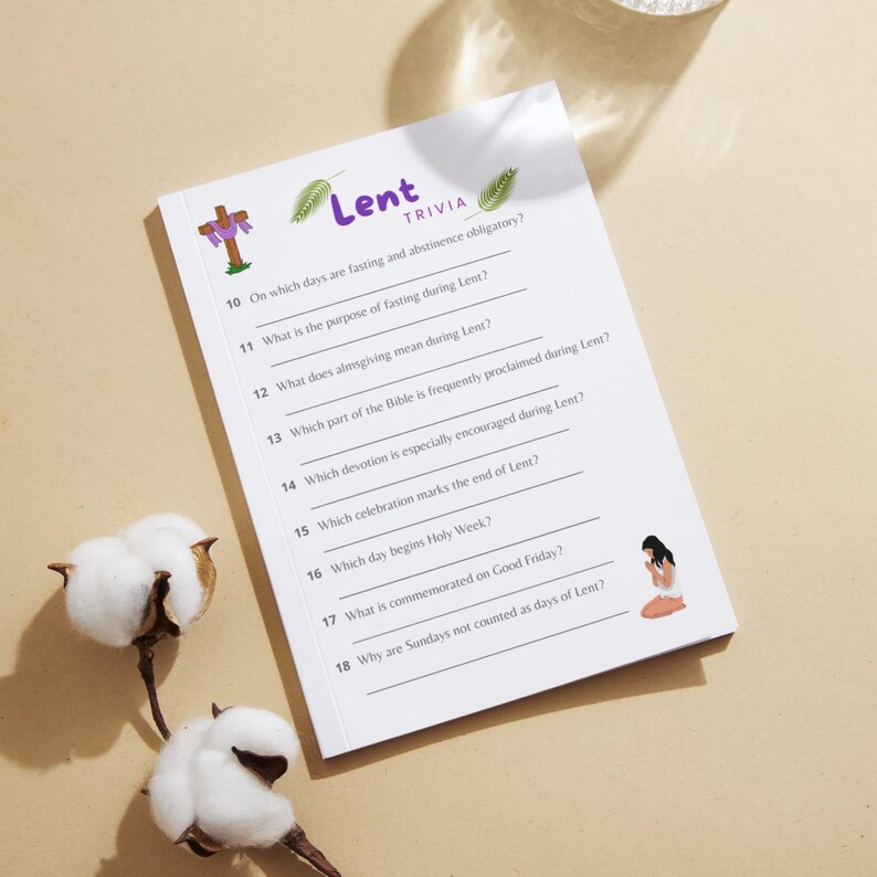 Printable Lenten Trivia Game for Kids and Adults | Catholic Activity ...