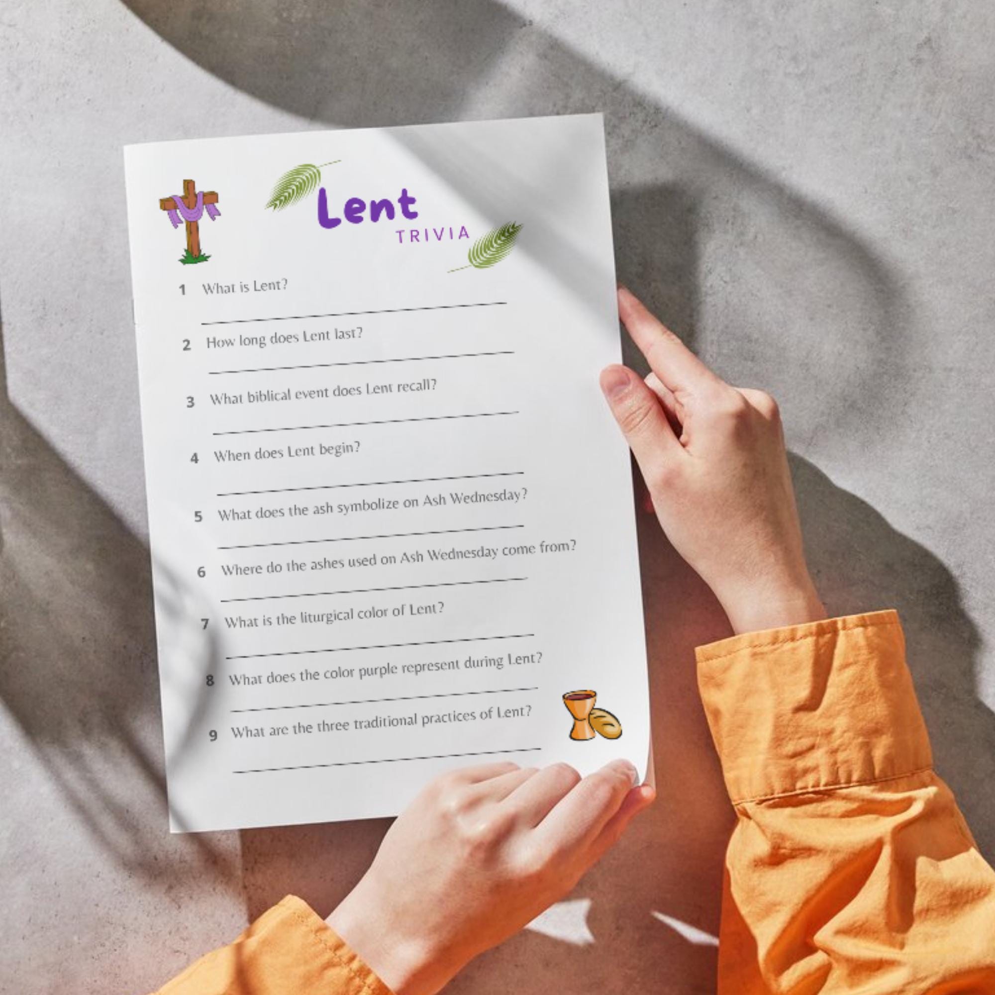 Printable Lenten Trivia Game for Kids and Adults | Catholic Activity ...