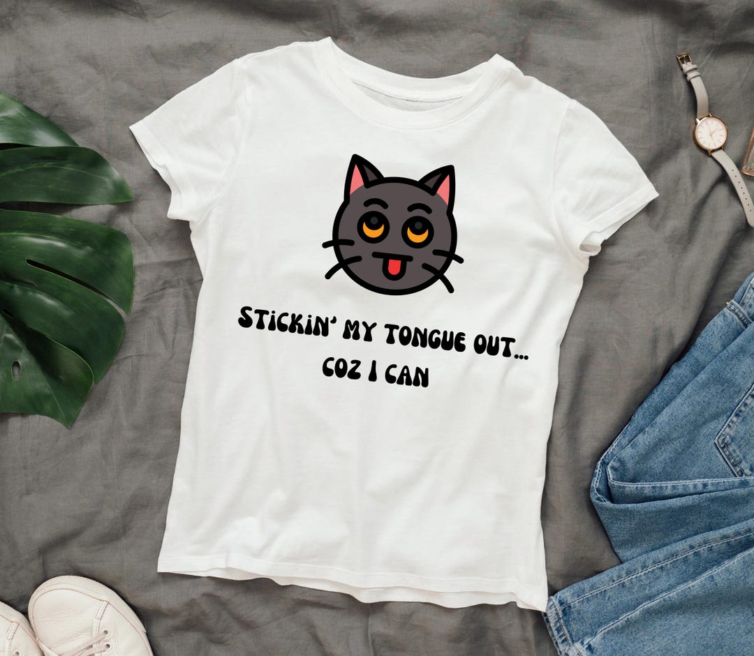 Funny Cat T-shirt, Cute Fluffy Cat Shirt, Unisex Graphic Tee, Gift for ...