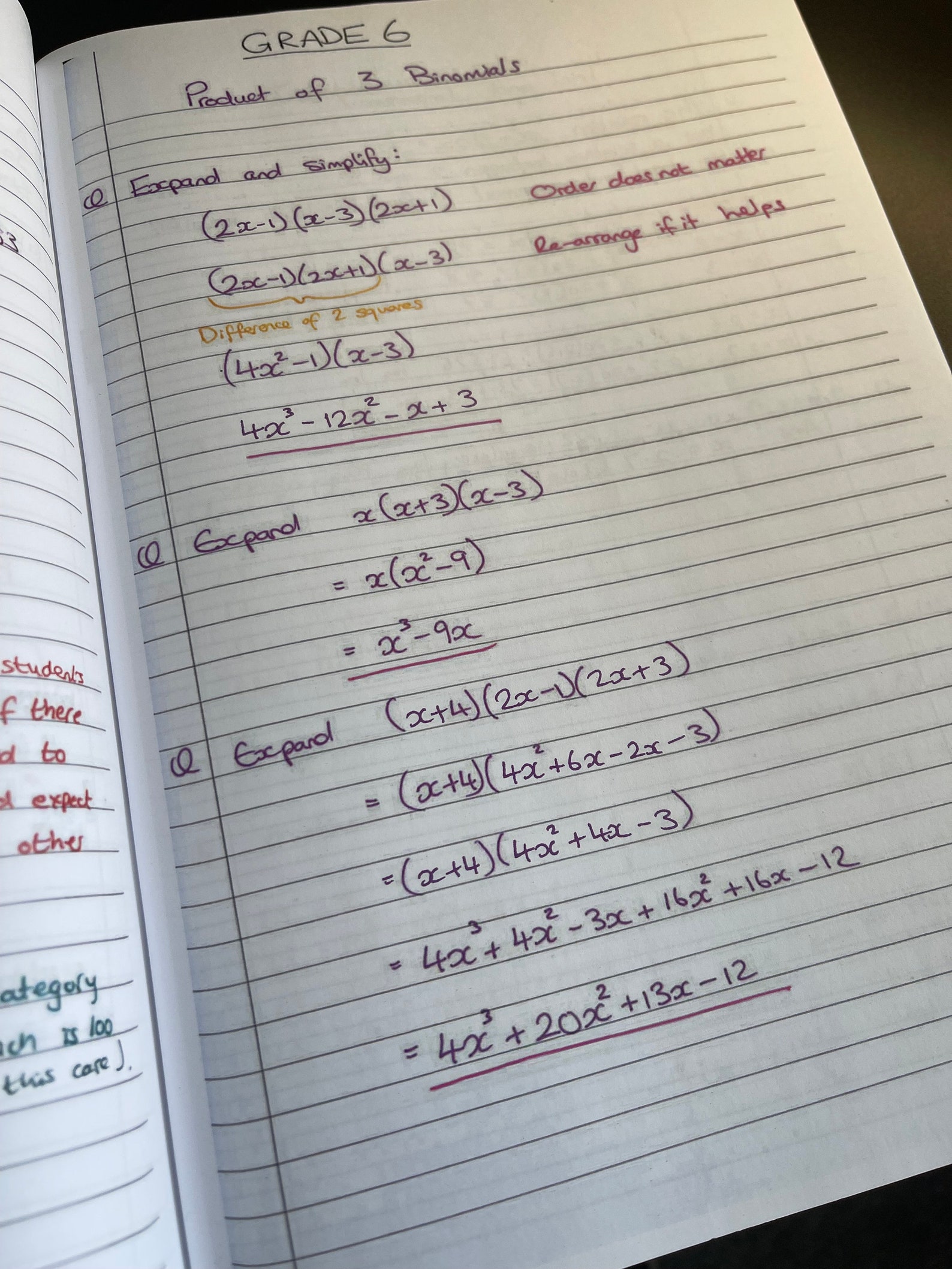 Handwritten GCSE Math Notes for GRADE 9! Handwritten Notes, Diagrams ...
