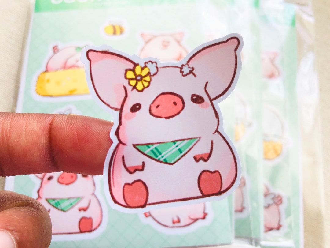 Country Pigs Sticker Sheet - Etsy