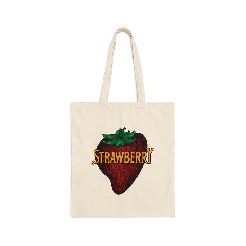 Strawberry Tote Bag Cute Tote Bag Fruit Tote Bag Trendy Tote Bag