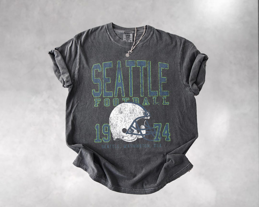 Vintage Seattle Football Shirt, Seattle Game Day T-shirt, Seattle ...