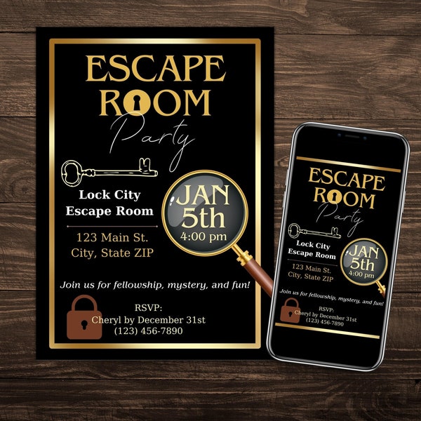 Escape Room Printable - Etsy