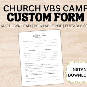 Registration Form Vbs 2025 VBS Downloadable Registration Form Bethel