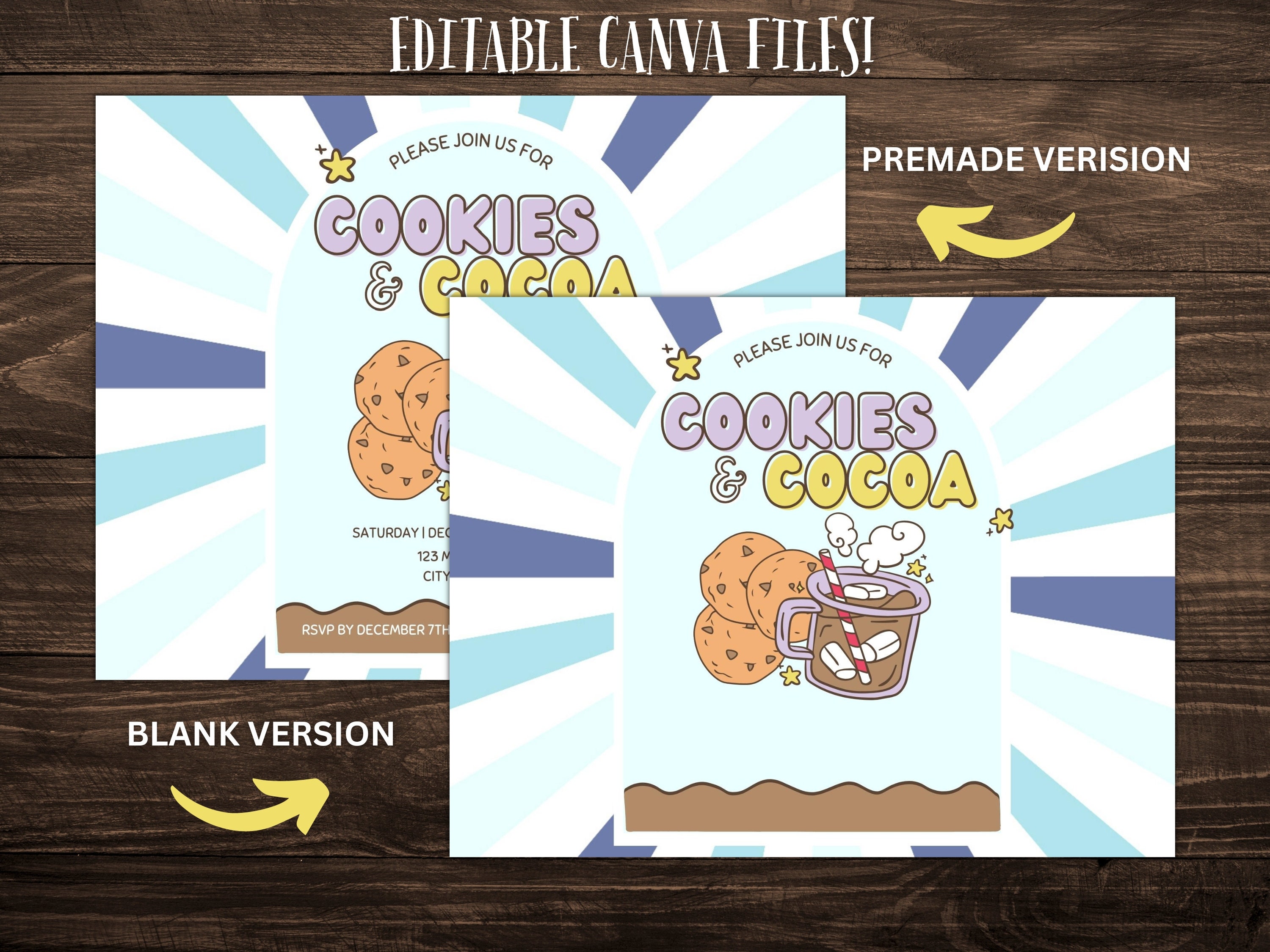 Christmas Cookie Exchange Invitation Custom Cookie Swap Digital Holiday ...