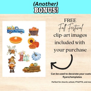 Custom Fall Festival Registration PDF Instant Download Template Sign up ...