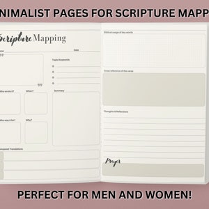 Bible Verse Mapping Printable Digital PDF Template for Men and Women ...