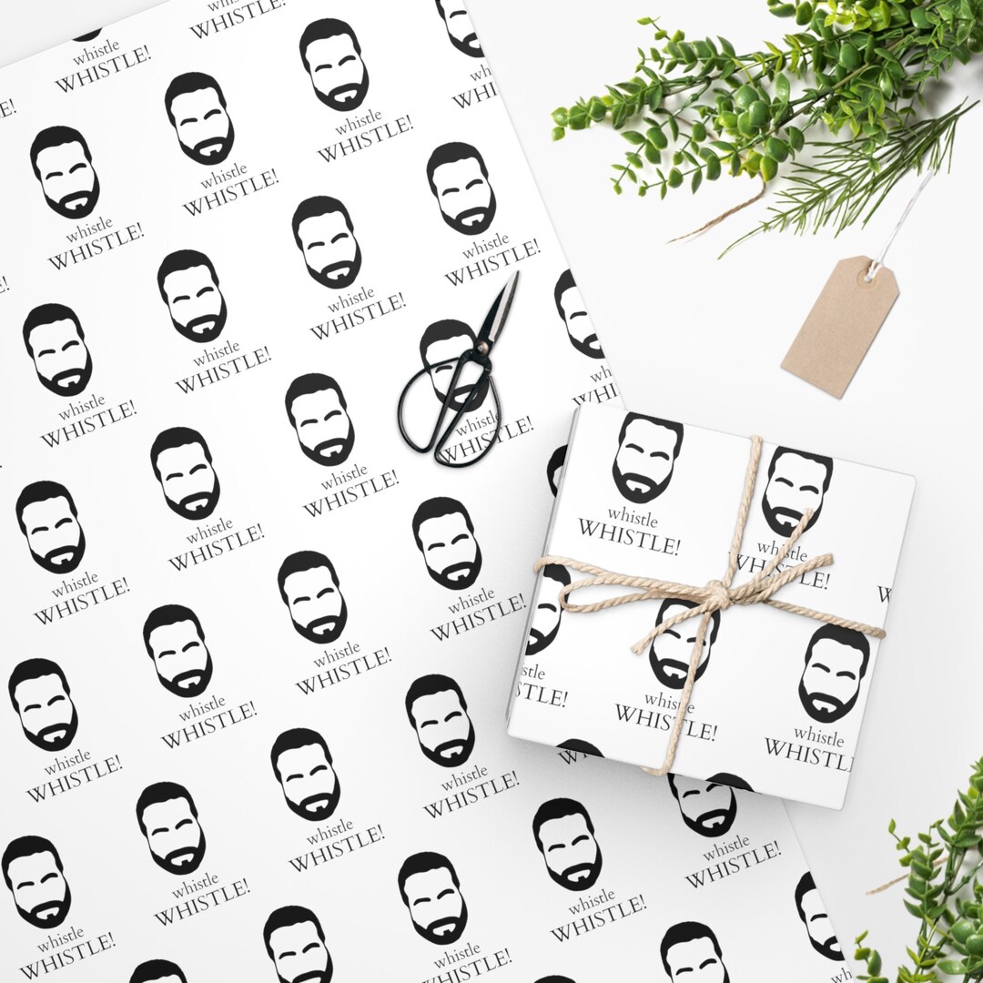 Whistle Roy Kent Wrapping Paper, Funny Wrapping Paper, Lasso Wrapping ...
