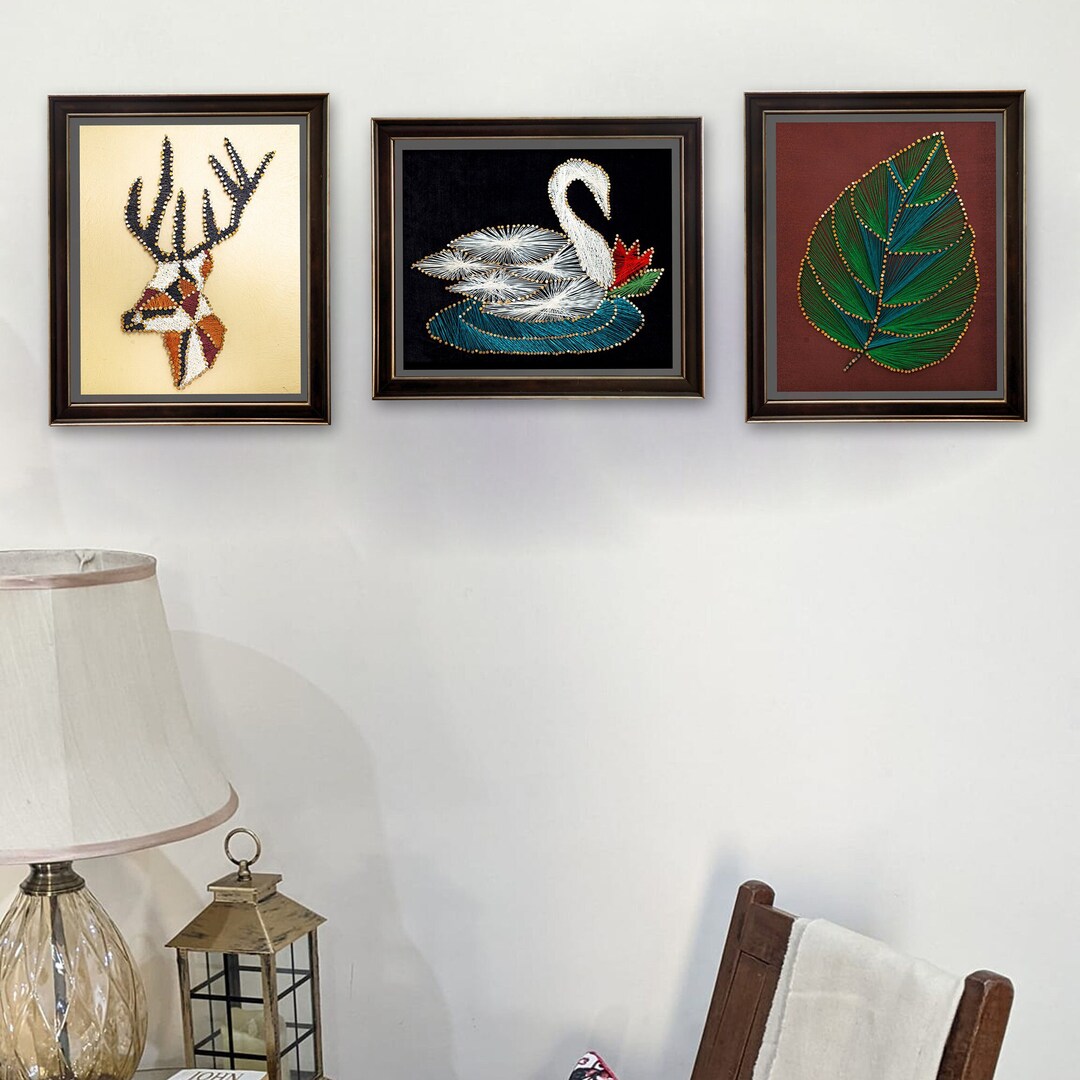 Handcrafted String Art Thread Wall Hanging: Wall Decor Personalize Your ...