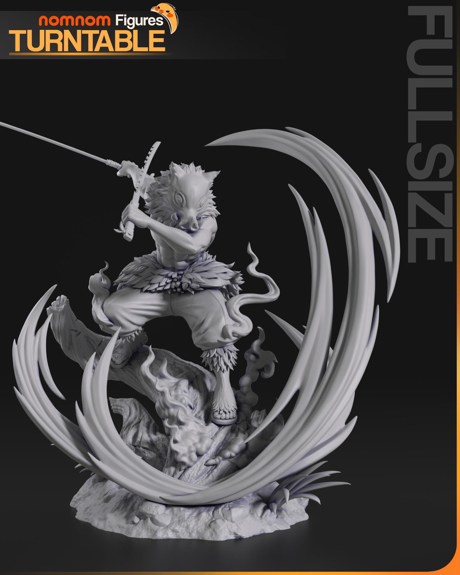 Inosuke Hashibira - Demon Slayer - High Quality Print - Fantasy - 3D ...