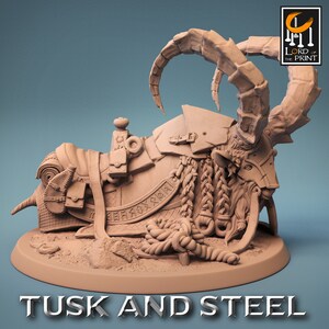 Dwarf and Goat Figure 3D - High Quality Print - Dungeons and Dragons ...